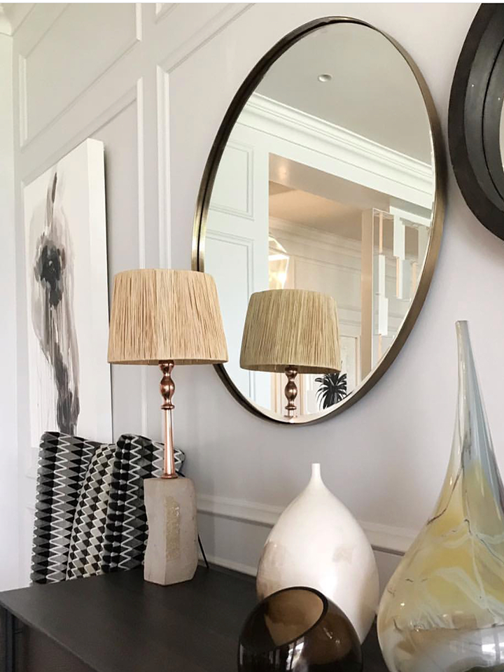 AGED BRASS MIRROR – Douglas and Douglas